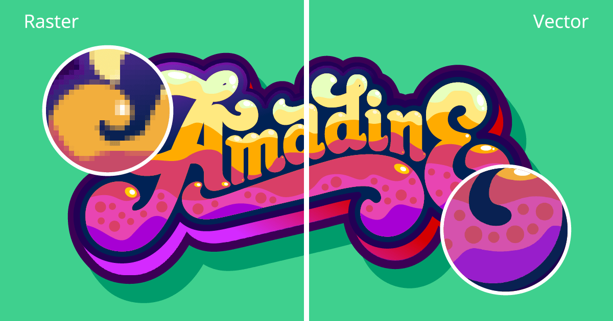 Raster Vs Vector File Formats Amadine Useful Articles