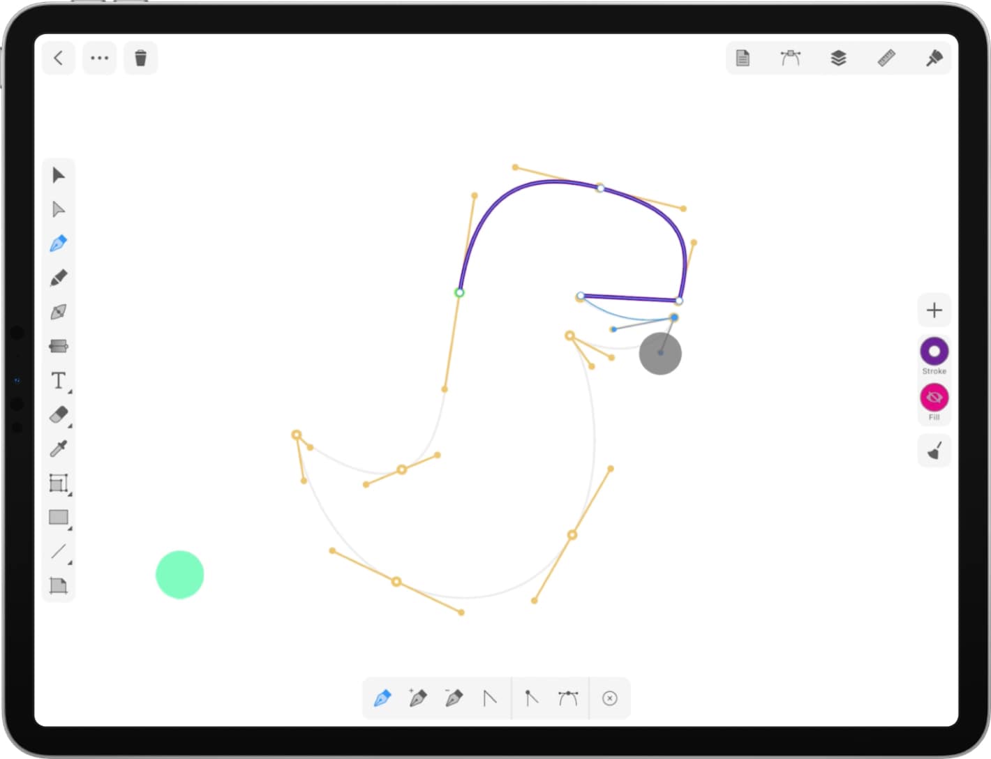 Pen Tool drawing | Amadine for iPad and iPhone tutorials